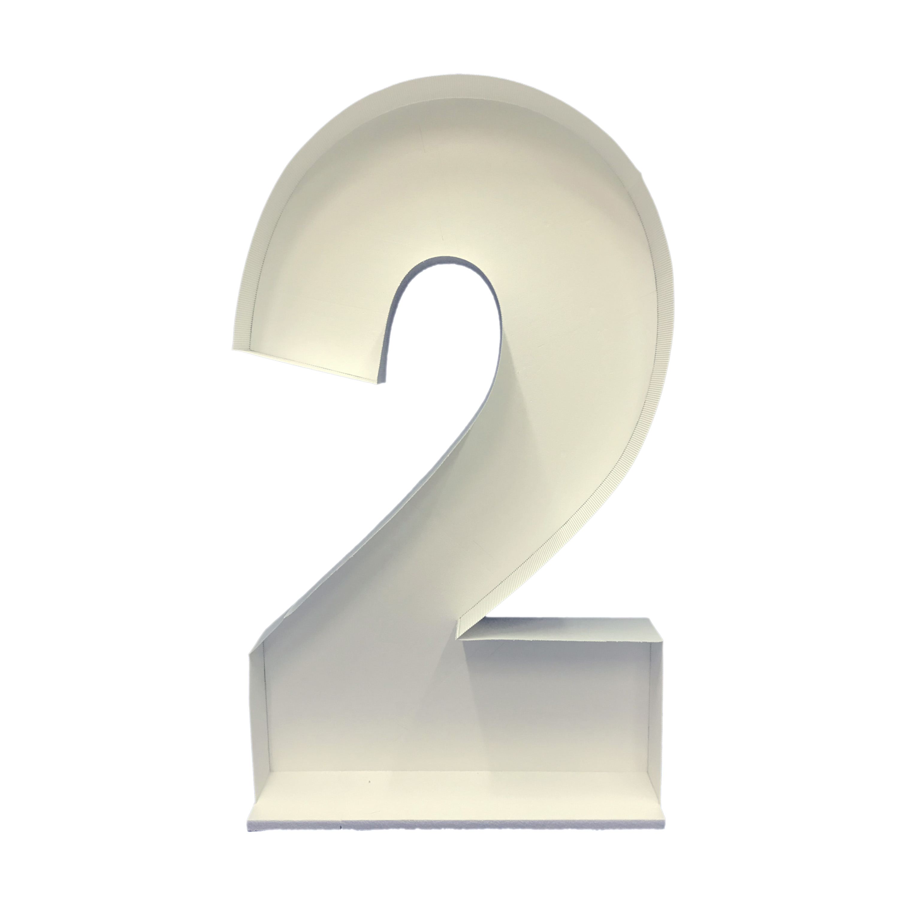 Number 2 Mosaic Template Free